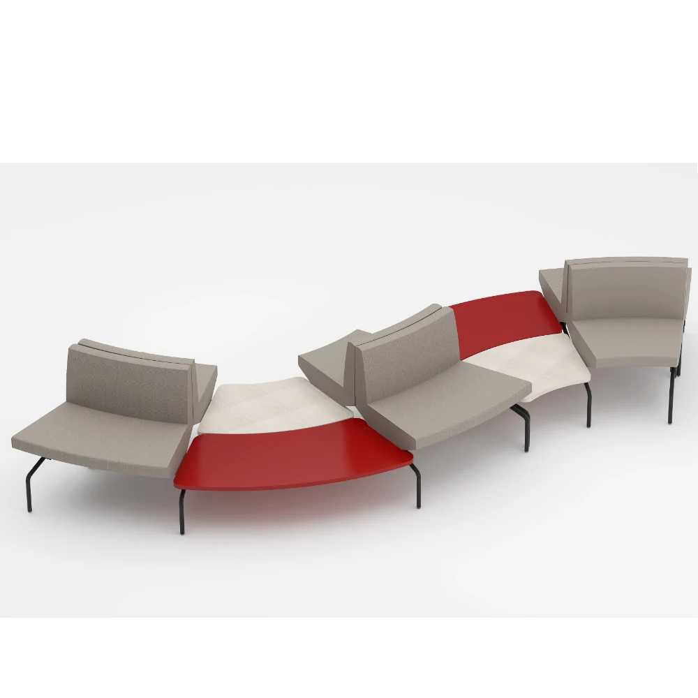 Módulo Mesa Curvo 45° Convexo Space | Funcional Mobiliário Corporativo